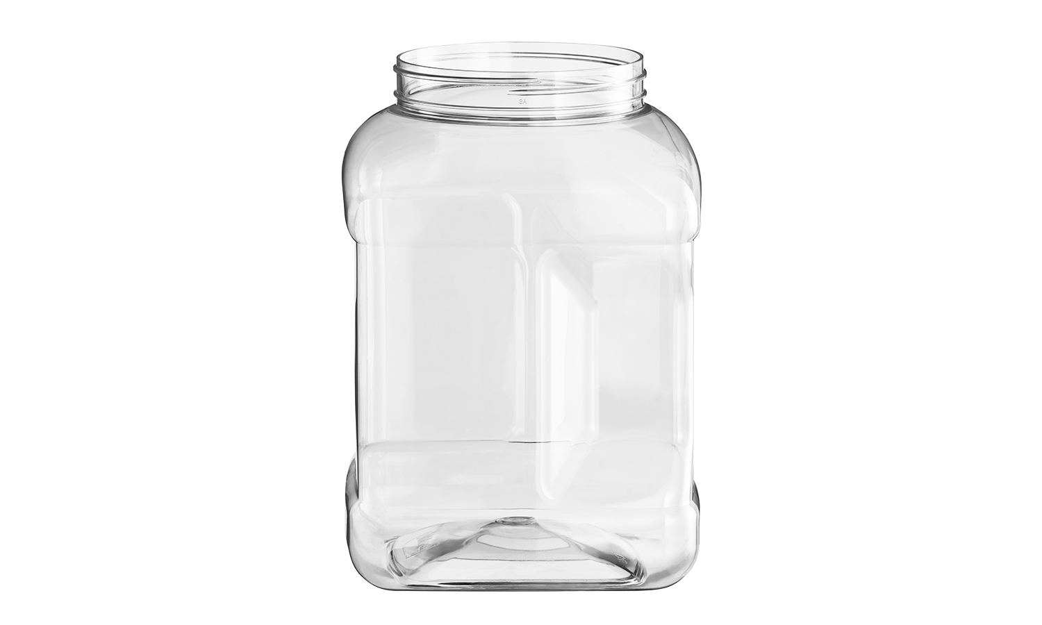 Frasco Plástico Transparente Cuadrado 4000 ml Cristal - DarnelShop