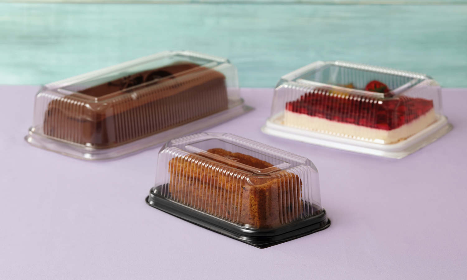 resq® Rectangular Cake Domes - Recyclable Packaging